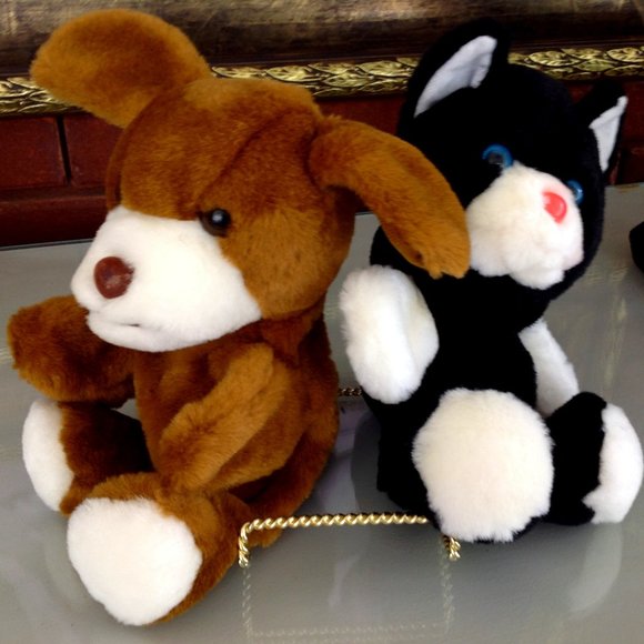 Toys | 2 Adorable Dog Cat Hand Puppets | Poshmark